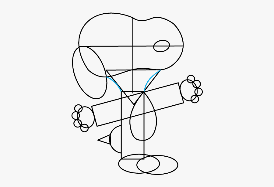 How To Draw Snoopy - Sketch , Free Transparent Clipart - ClipartKey