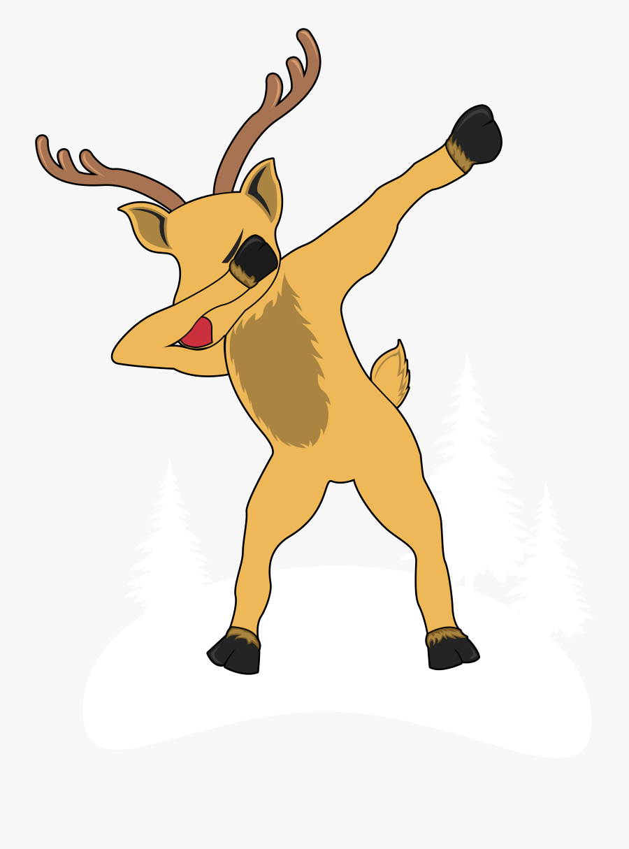 Reindeer Dab Png , Free Transparent Clipart - ClipartKey