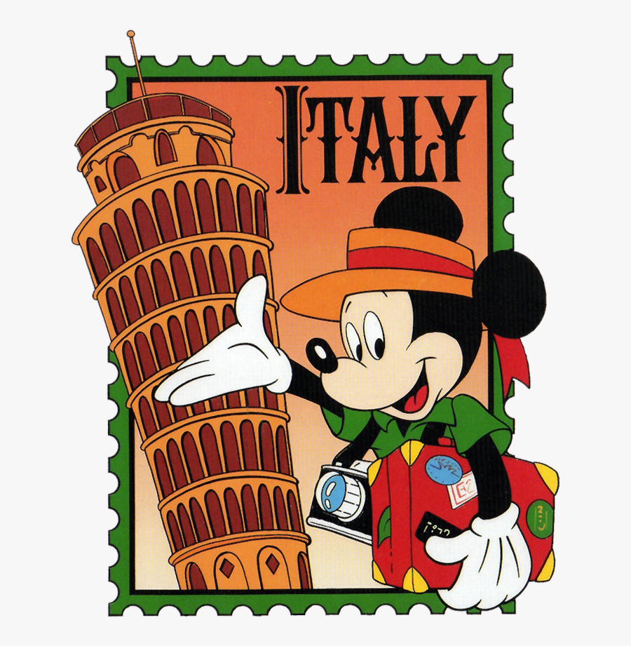 Mickey In Italy - Mickey Mouse In Italia , Free Transparent Clipart ...