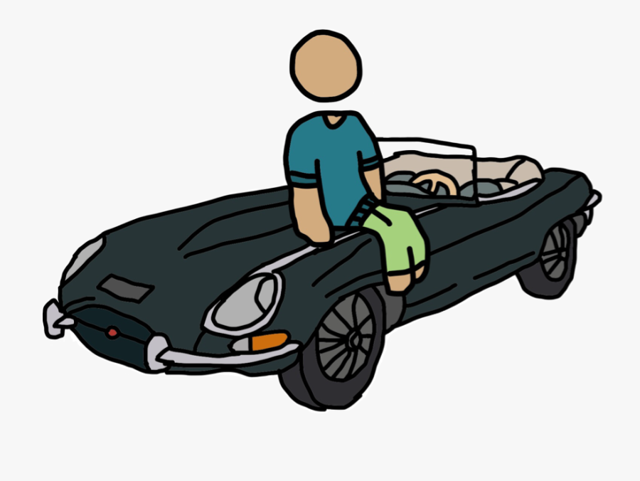 Beefy"s Jaguar E Type Car - Jaguar Car Png Cartoon , Free Transparent ...