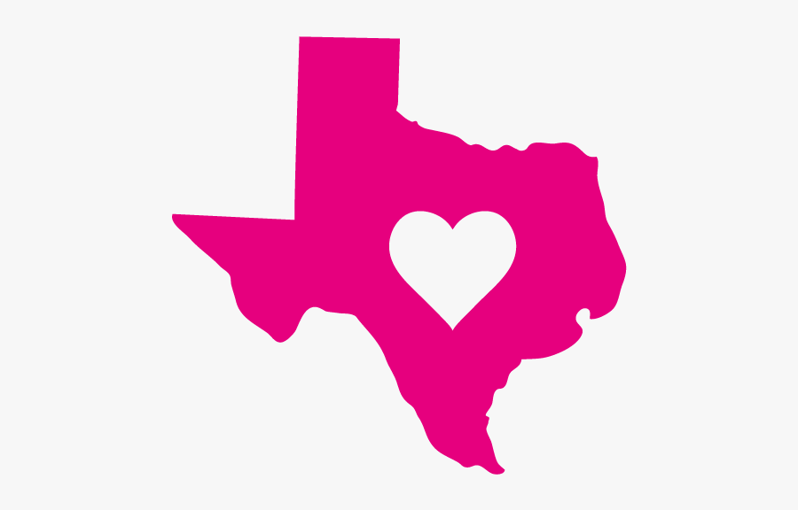 Texas With Heart , Free Transparent Clipart - ClipartKey