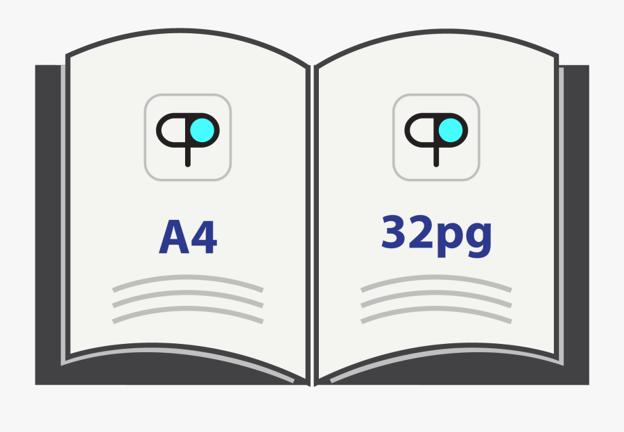 Booklet A4 Pin Binding 32 Pages - A7 Size , Free Transparent Clipart ...