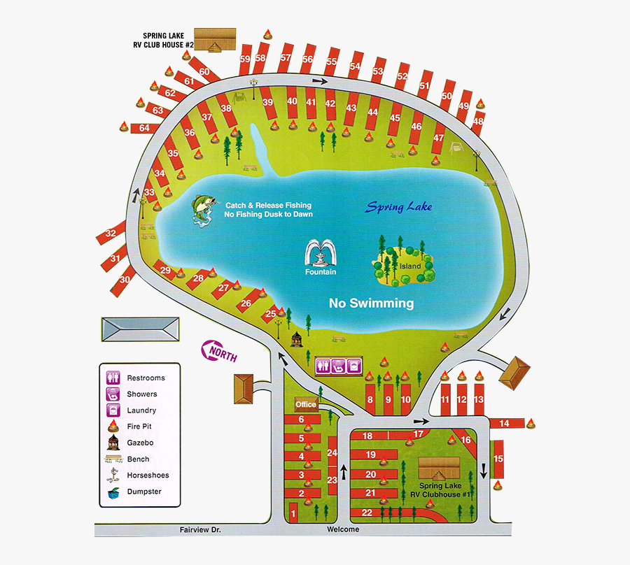 Park Sitemap - Spring Lake Rv Resort Halstead Kansas , Free Transparent ...
