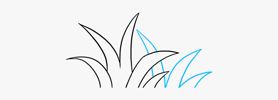 How To Draw Grass - Line Art , Free Transparent Clipart - ClipartKey