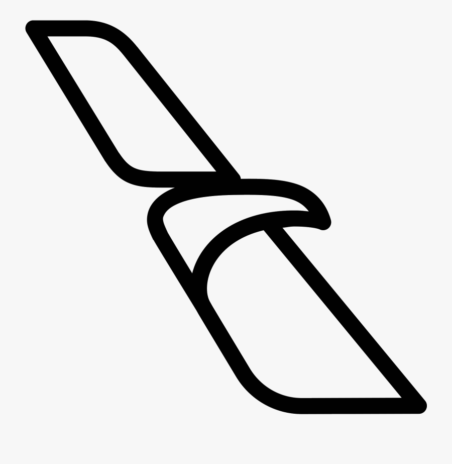 Clipart Airplane Logo - Line Art , Free Transparent Clipart - ClipartKey