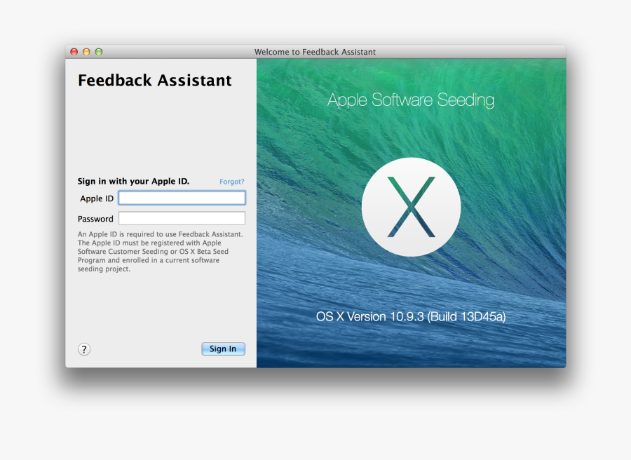 Apple"s Feedback Assistant Application - Feedback Assistant App Apple ...