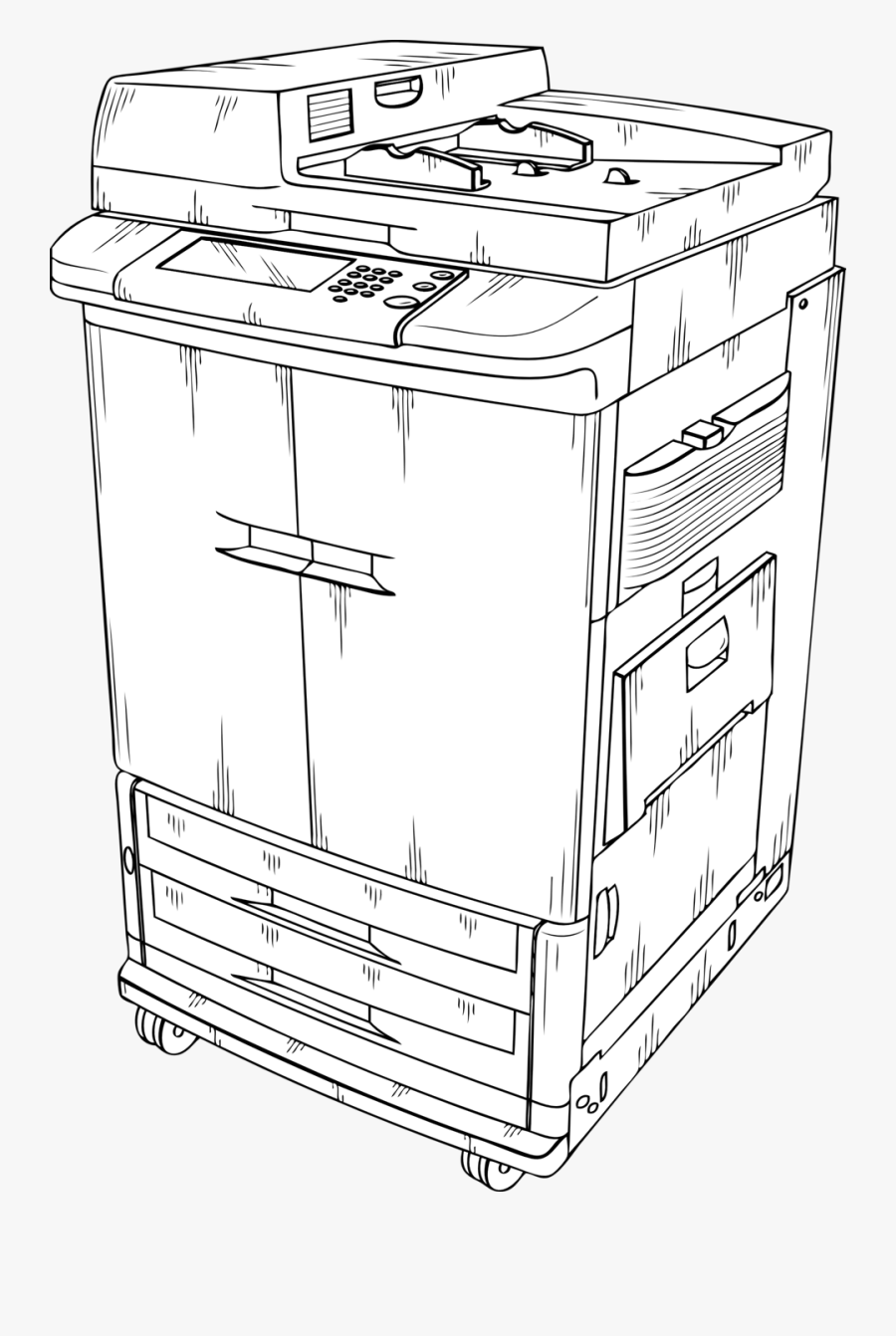Photocopier Drawing , Free Transparent Clipart - ClipartKey