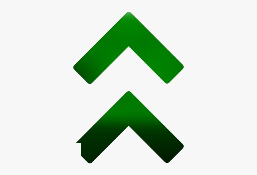 Green Up Double Arrows Set Png Image Clipart - Sign , Free Transparent ...