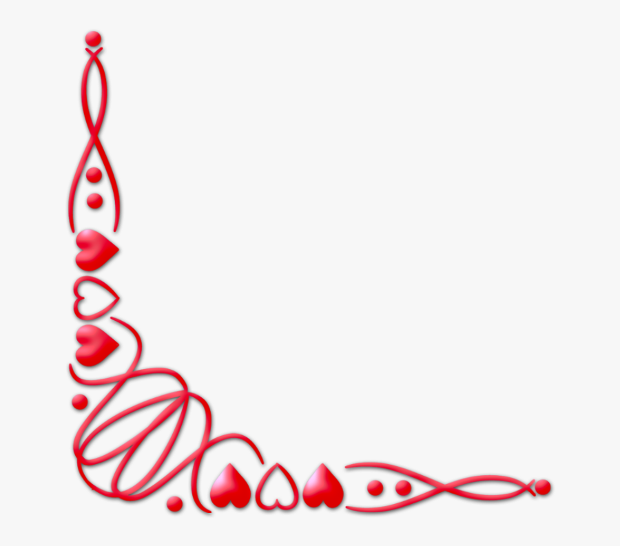 Watercolor Love Corners Valentine Clipart Corner Png - Corner Valentine ...