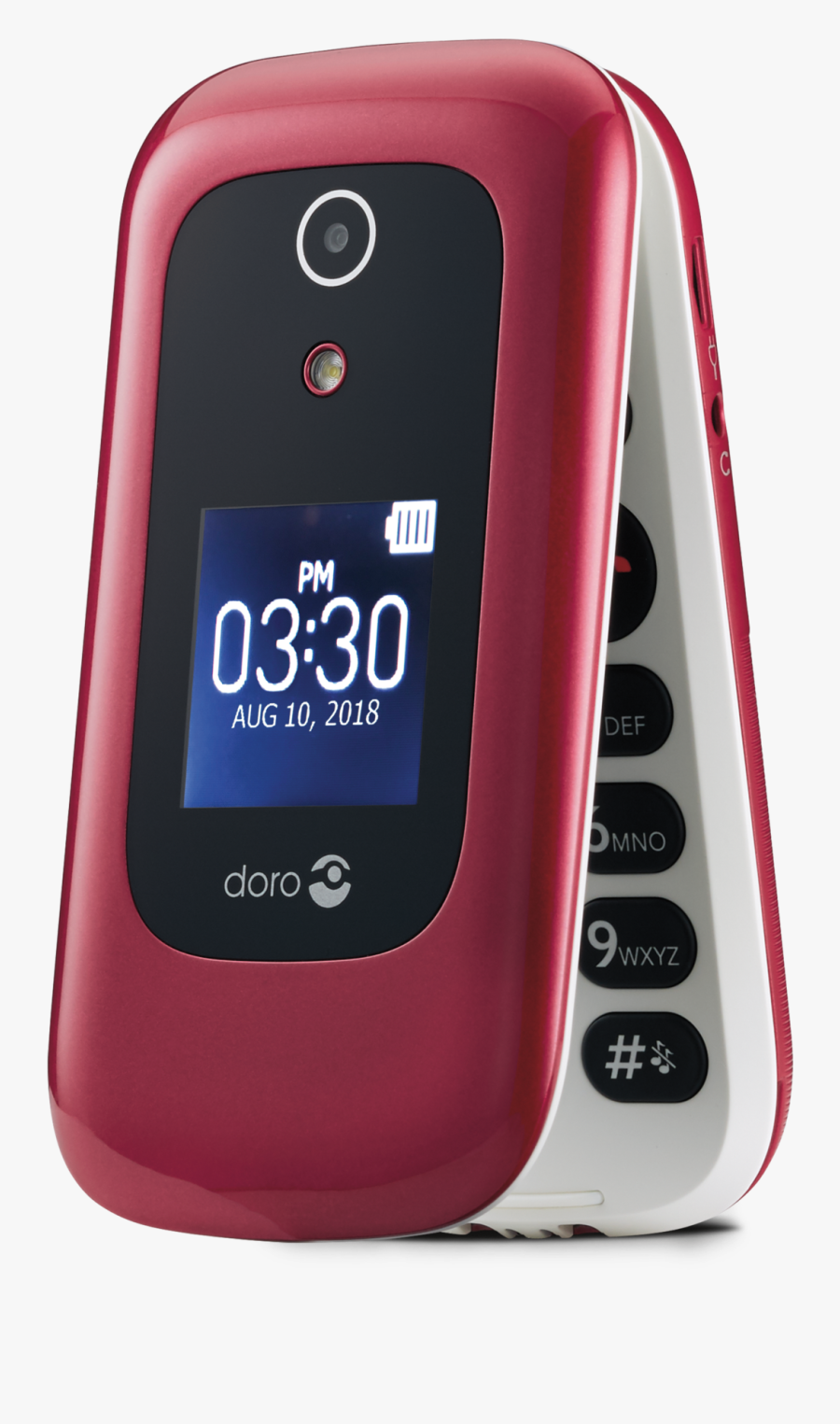 Transparent Red Phone Png - Doro 7050 Consumer Cellular , Free ...