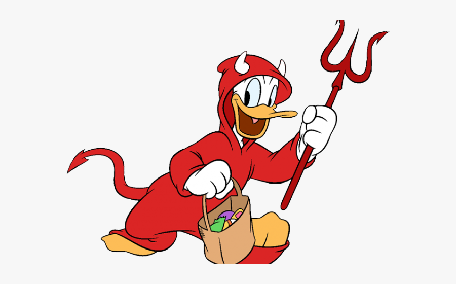 Halloween Donald Duck Devil , Free Transparent Clipart - ClipartKey