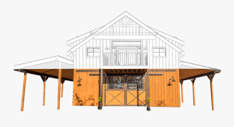 Drawing Barns Simple - House , Free Transparent Clipart - ClipartKey