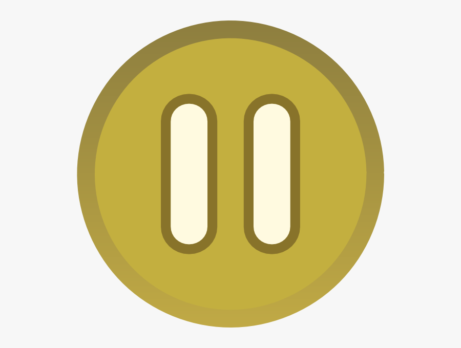 Gold Brown Plain Pause Button Icon Svg Clip Arts - Gold Pause Button ...