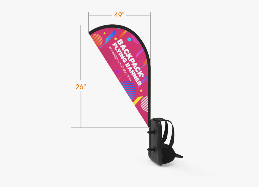 Teardrop Backpack Walking Flag Banner Custom Printing - Banner , Free ...