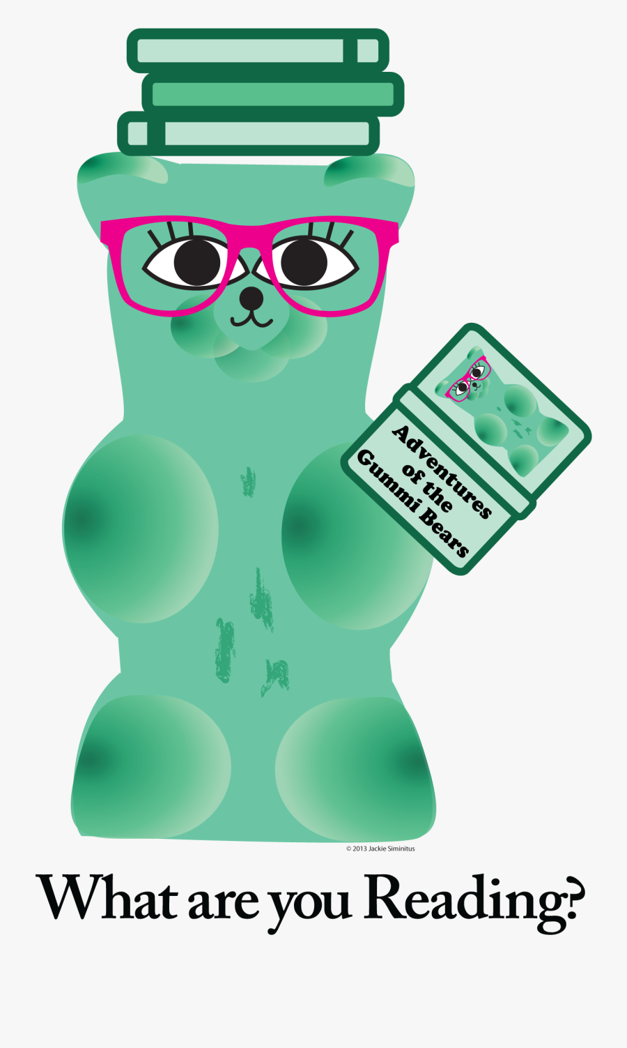 Bookmark Gummy Bear Reading Text , Free Transparent Clipart - ClipartKey