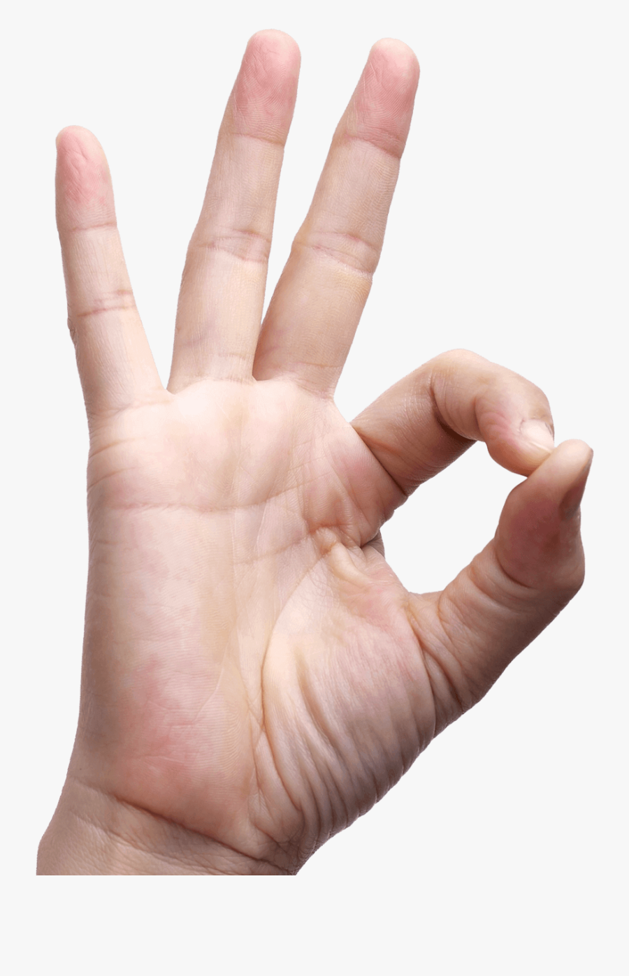 Ok Finger Hand Sign Language - Hand Ok Sign Png , Free Transparent ...
