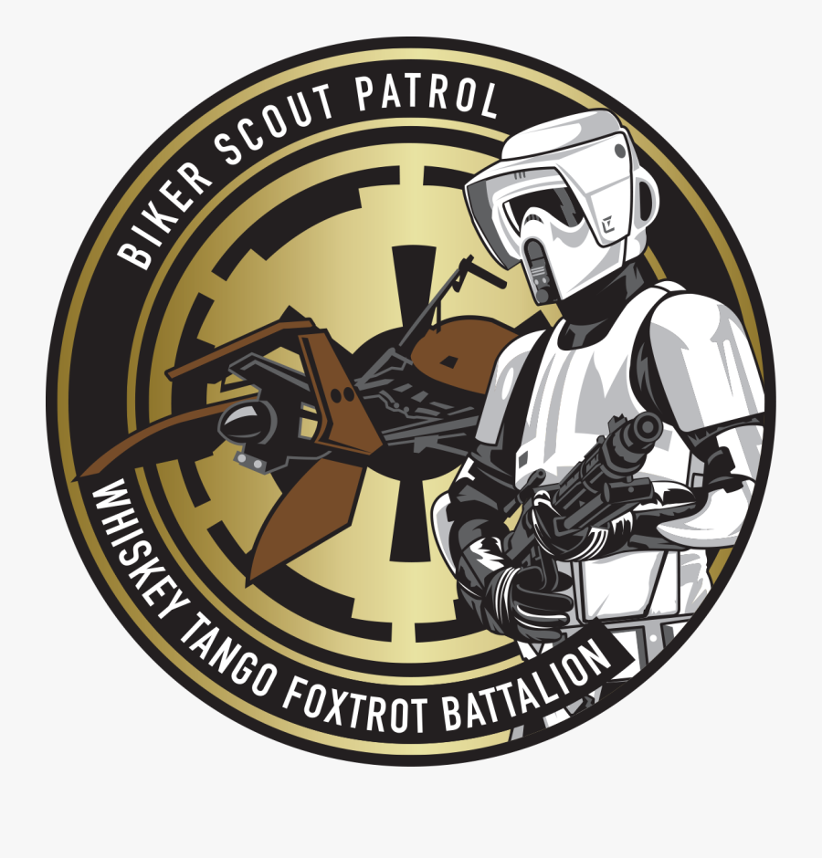 Scout Trooper Gold - Patch Star Wars Scout Trooper , Free Transparent ...