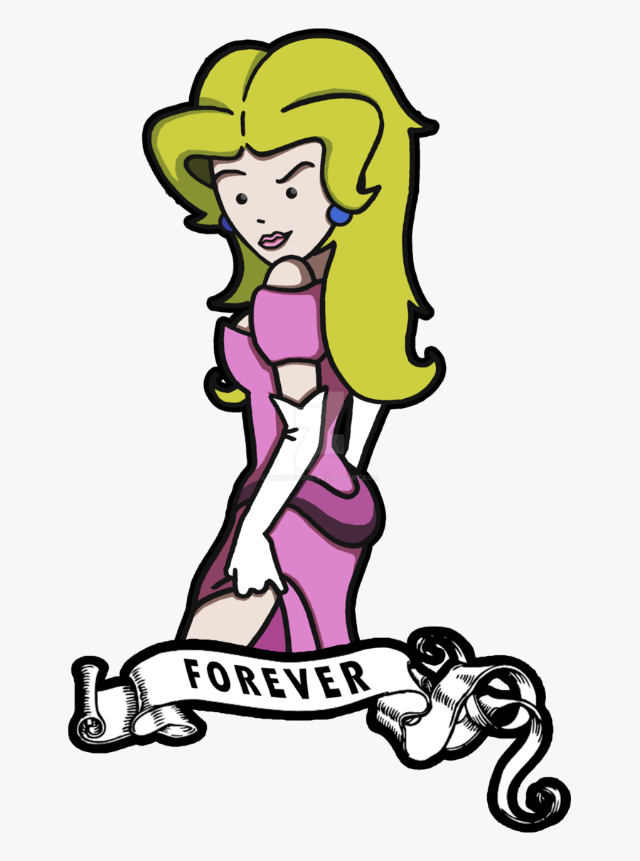 Princess Toadstool Tattoo By Octo-moose , Free Transparent Clipart ...