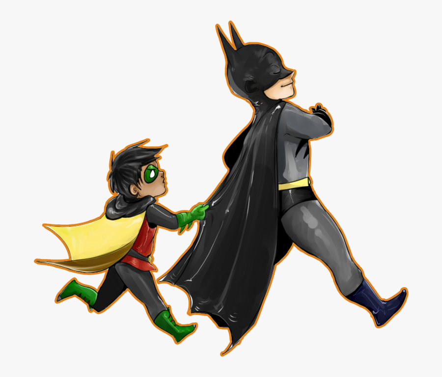 Batman And Robin Cute , Free Transparent Clipart - ClipartKey