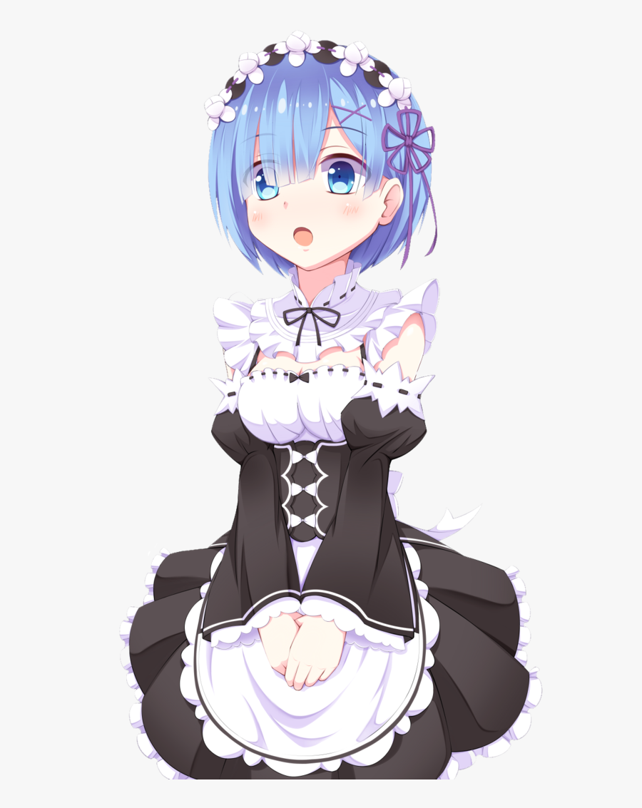 Rem From Re - Rem Re Zero Cute , Free Transparent Clipart - ClipartKey