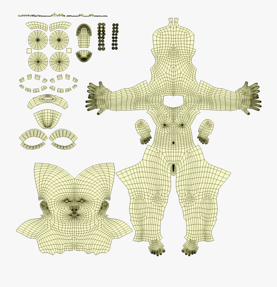 Best Uv Layout Character , Free Transparent Clipart - ClipartKey
