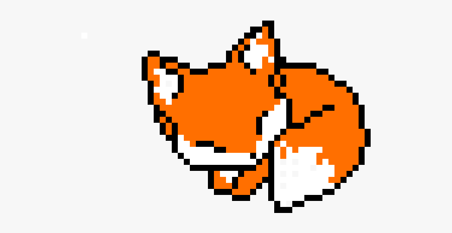 Sleeping Fox Pixel Art , Free Transparent Clipart - ClipartKey