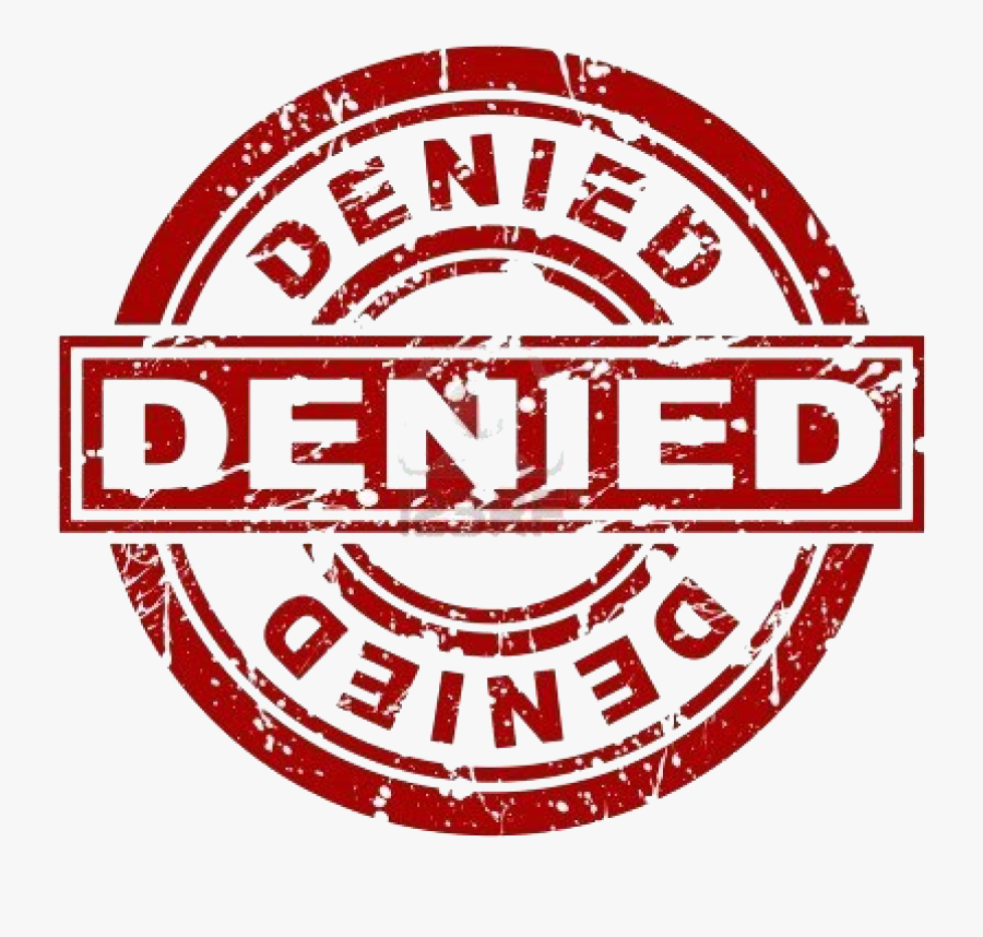 Denied Stamp Clipart Hand Png - Transparent Denied Stamp Png , Free ...