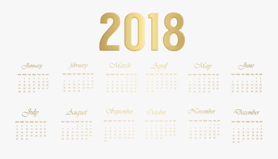 Calendar Gold Transparent , Free Transparent Clipart - ClipartKey