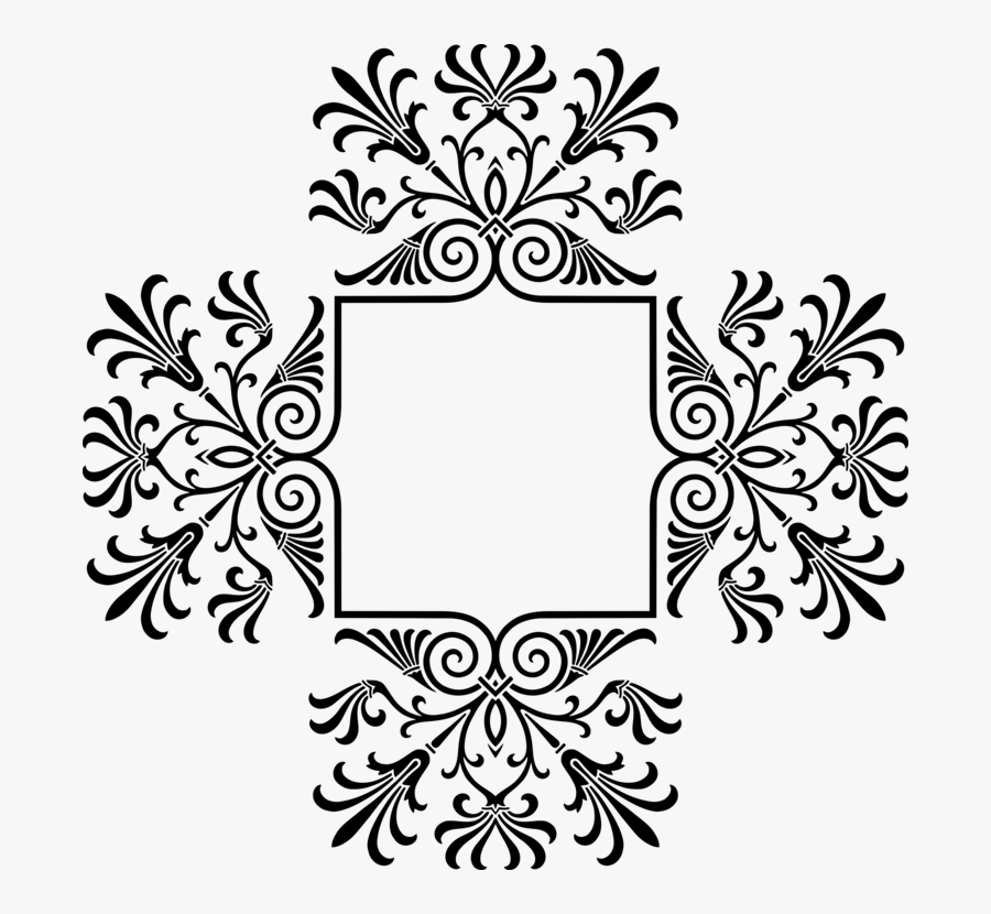 Line Art,plant,motif - Line Art , Free Transparent Clipart - ClipartKey