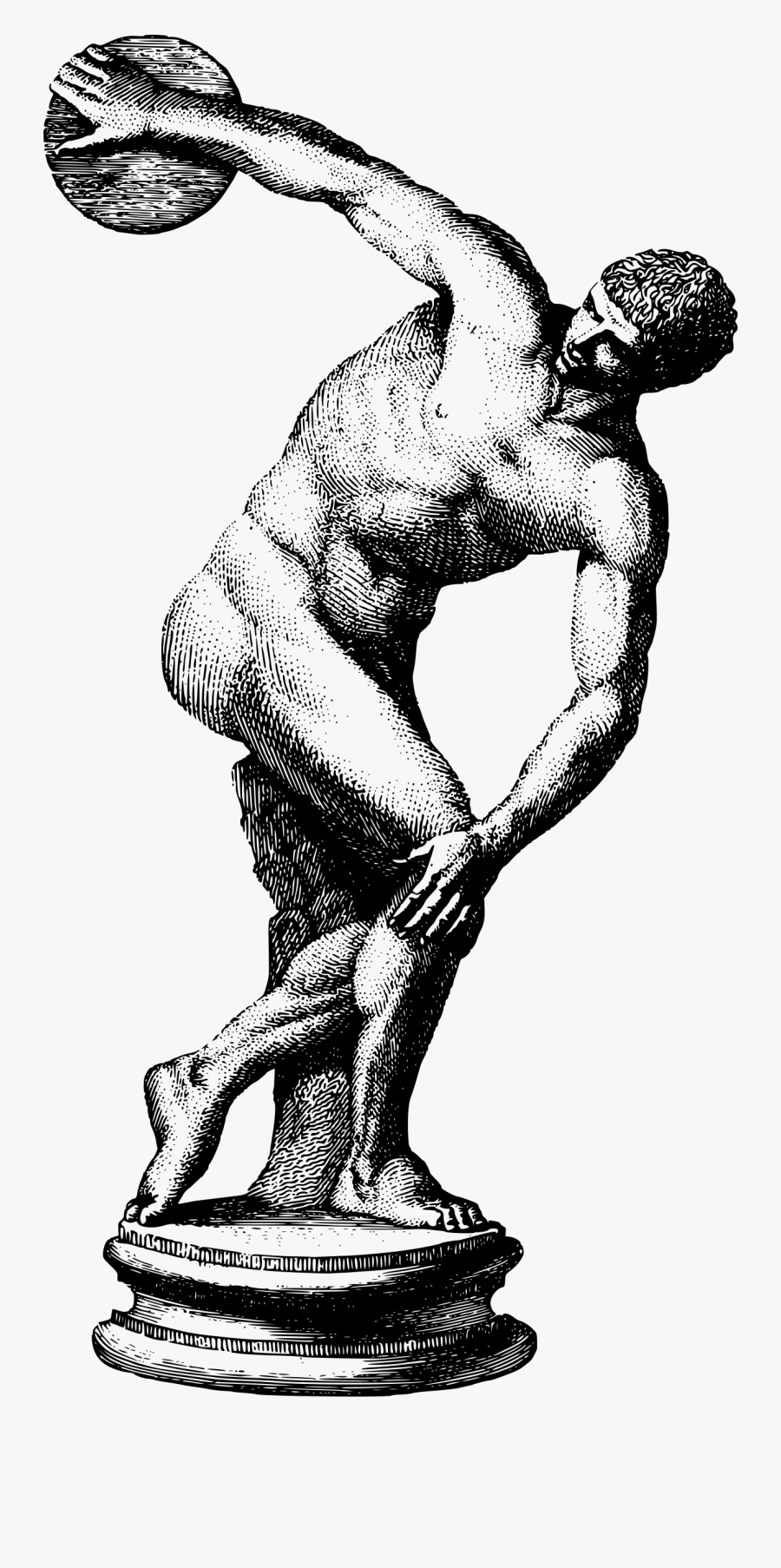 Greek Clipart Discus - Greek Discus Thrower Clipart , Free Transparent ...