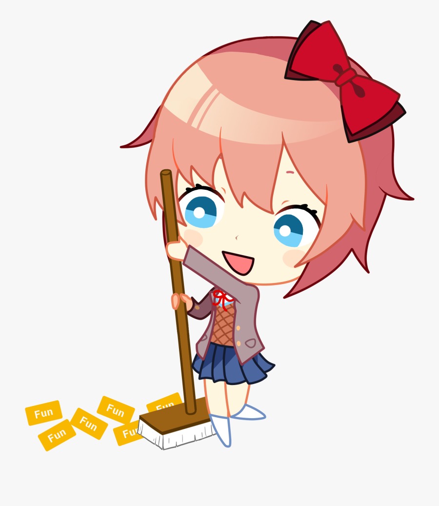 Ddlc Sayori Chibi Png , Free Transparent Clipart - ClipartKey