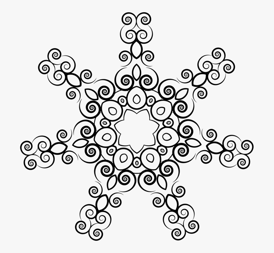 Line Art,plant,flower - Circle , Free Transparent Clipart - ClipartKey