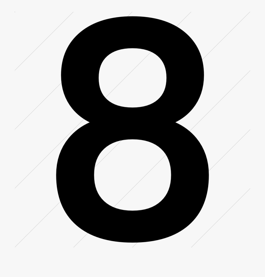 Number 8 Icon Clipart Best Top 8 Icon - Black Number 8 Png , Free ...