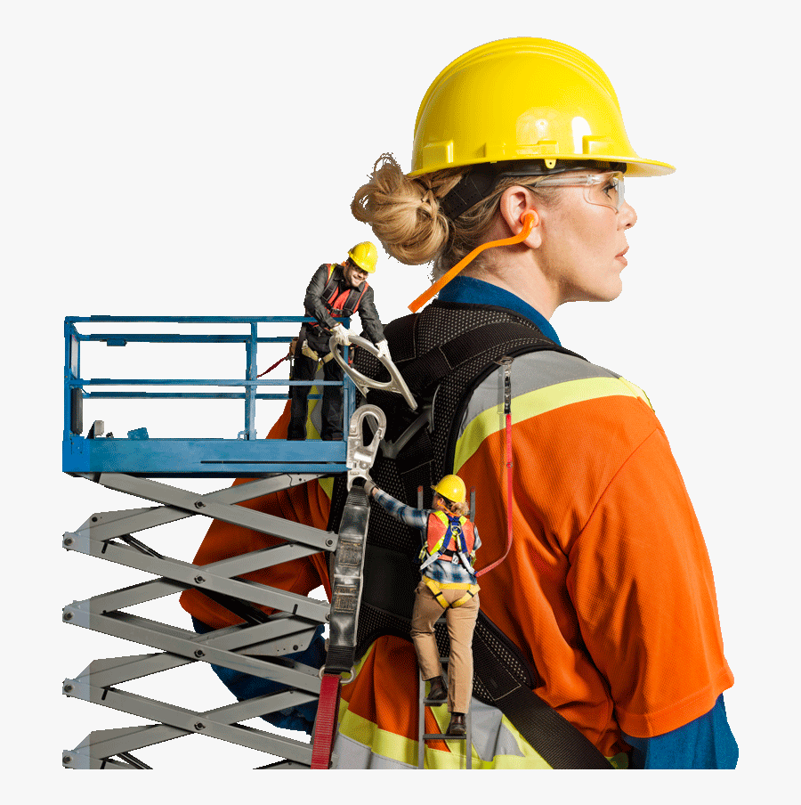 Transparent Construction Worker Png - Elevated Work Platform Operator ...