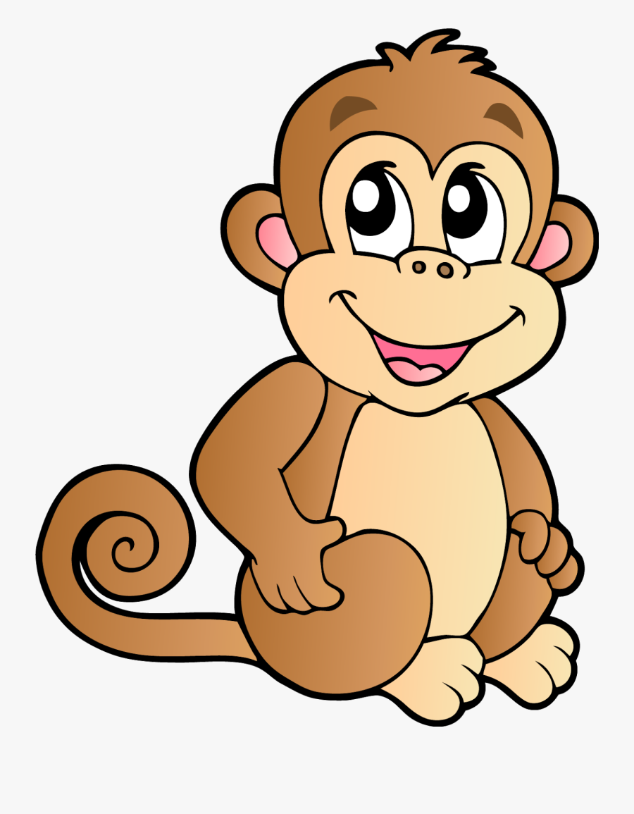 Transparent Cartoon Monkey Png - Transparent Background Monkey Clipart ...