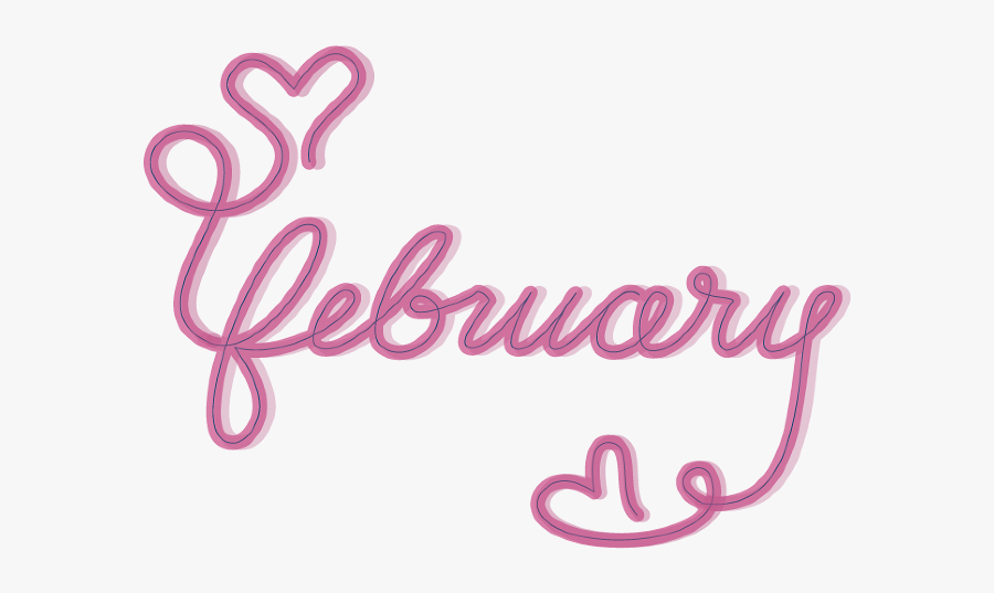 Clip Art February Lettering , Free Transparent Clipart - ClipartKey