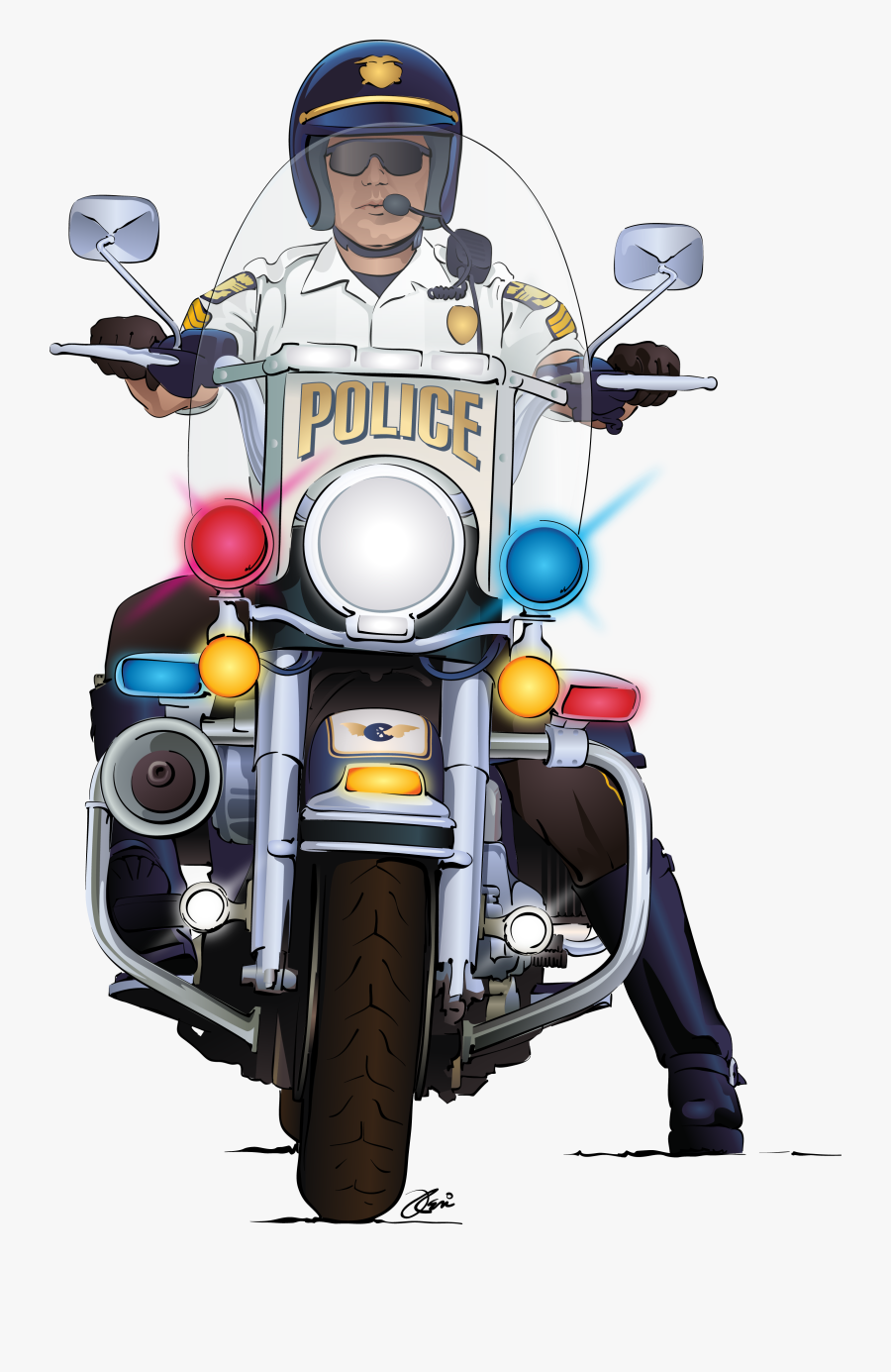 Police Motorcycle Animation Transparent , Free Transparent Clipart ...