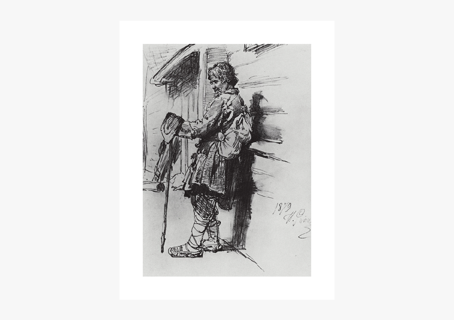 Beggar Drawing English - Beggar With A Bag , Free Transparent Clipart ...