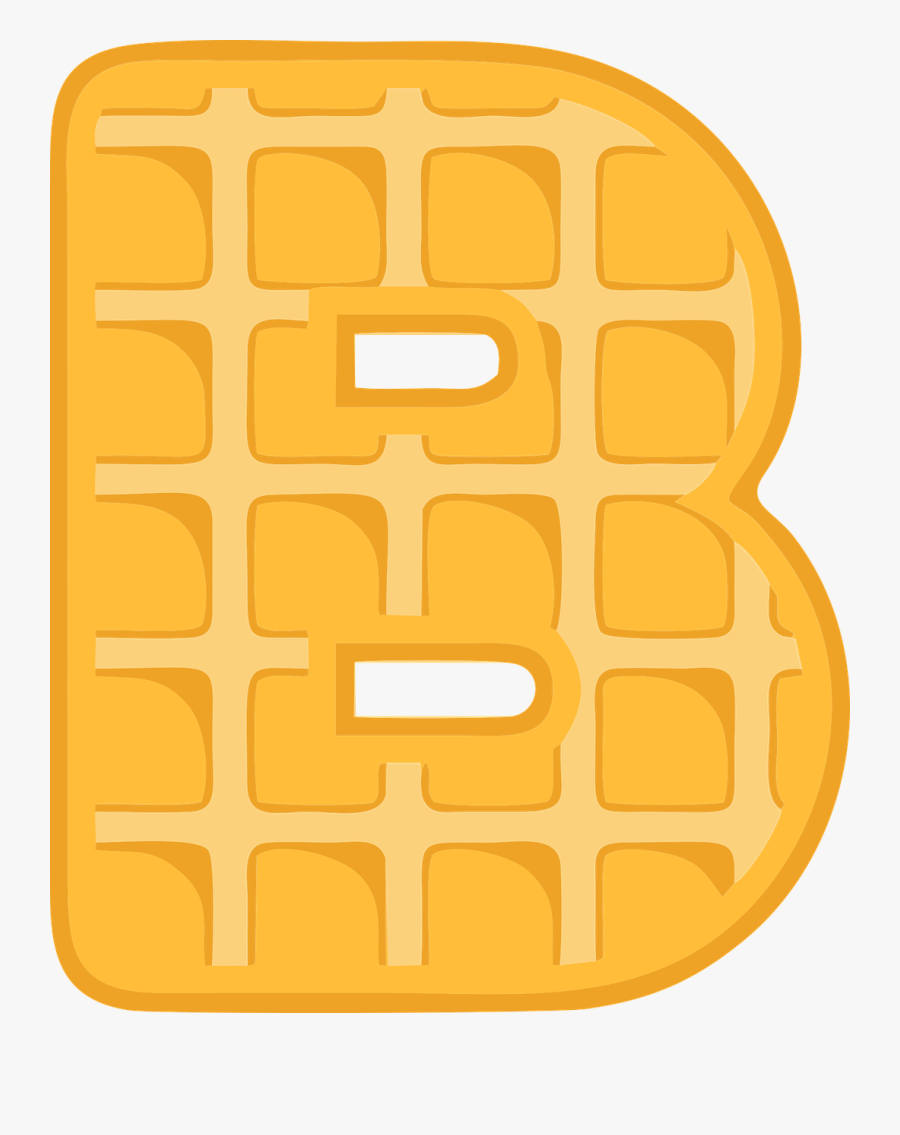 Vector B Abc - Waffle Letter B , Free Transparent Clipart - ClipartKey