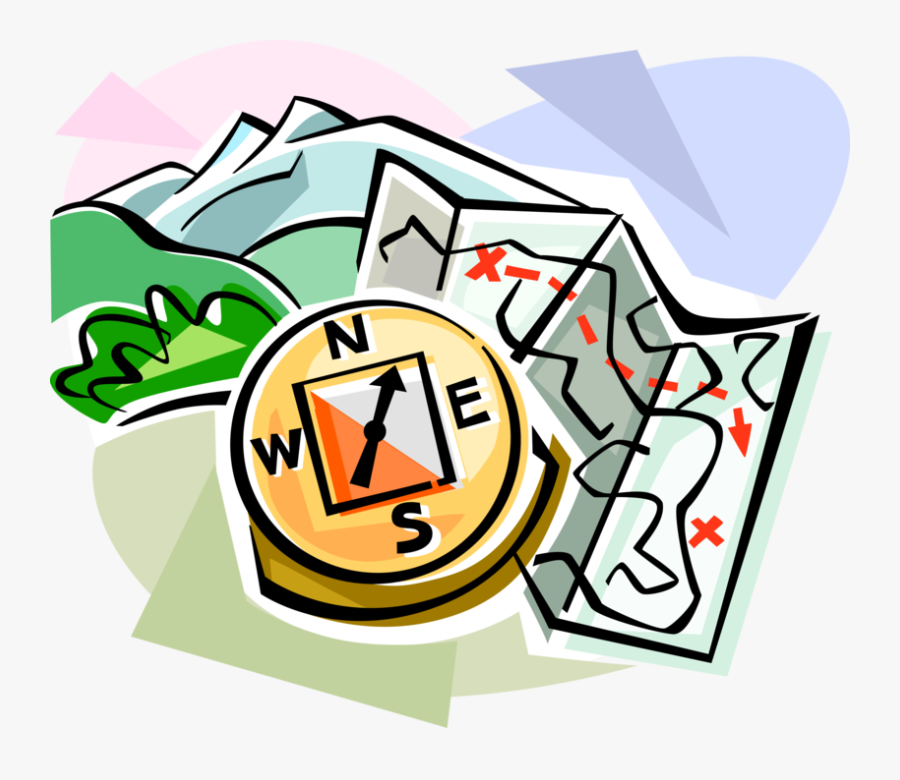 Vector Illustration Of Orienteering Sport Requires - Orienteering ...