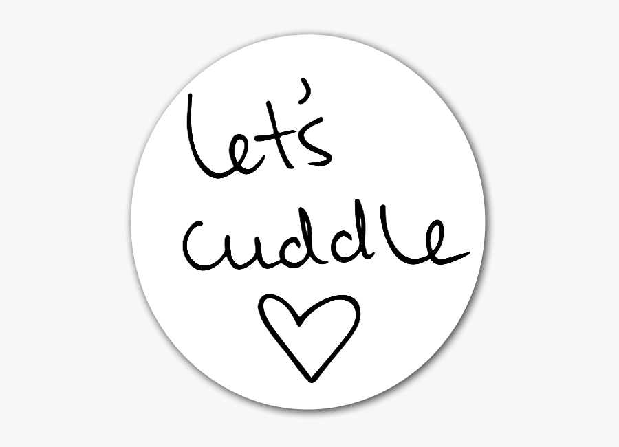 Hand Drawn Cuddling Sticker, Make It Custom By Adding - Geluk Zit In ...