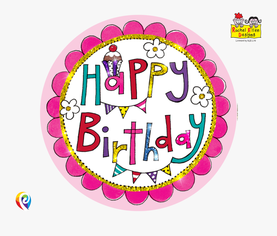 Happy Birthday Badge , Free Transparent Clipart - ClipartKey