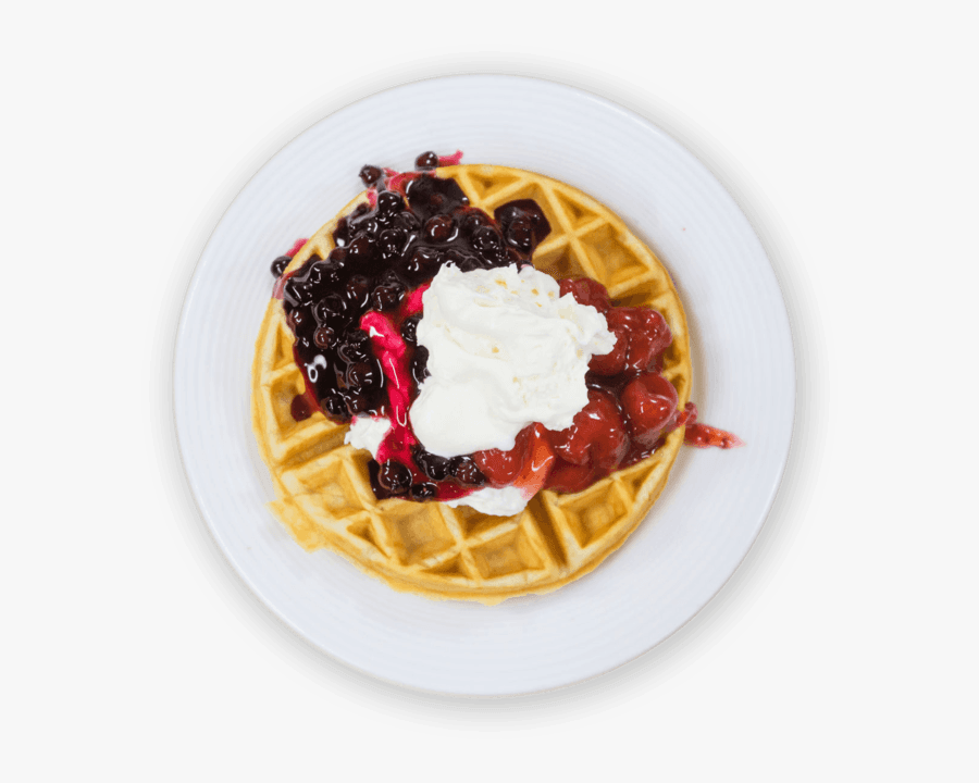 Menu The Berry Barn - Waffle On Plate Png , Free Transparent Clipart ...