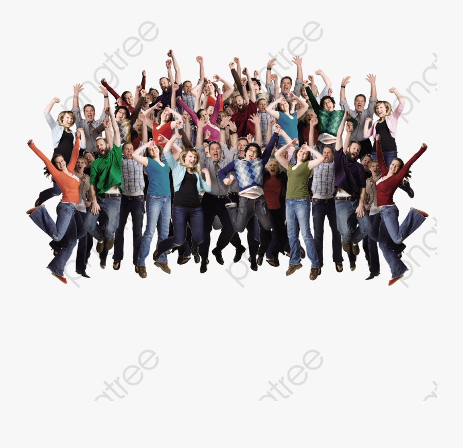 Crowd Of People Clipart Crowded Place - 曲 美 布艺 沙发 , Free Transparent ...