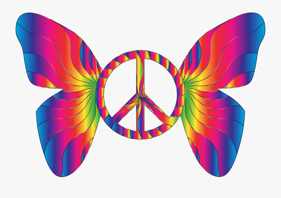 Clipart - Butterfly Peace Symbol , Free Transparent Clipart - ClipartKey