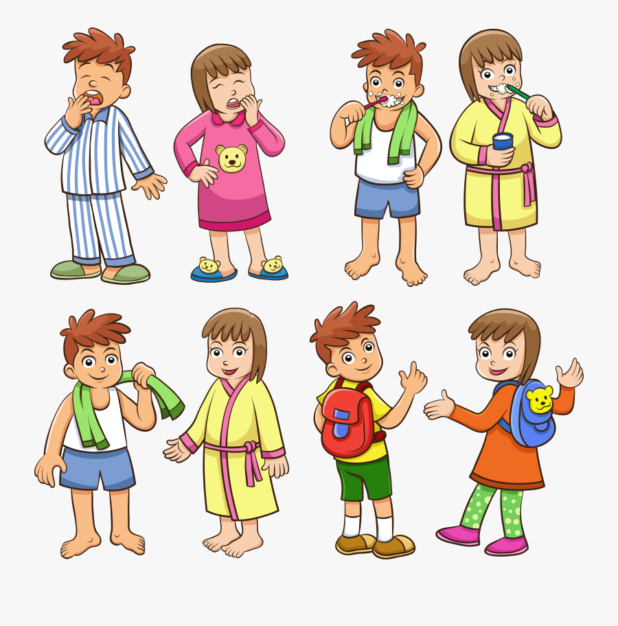 Clip Art Everyday Clipart - Morning Routine , Free Transparent Clipart ...