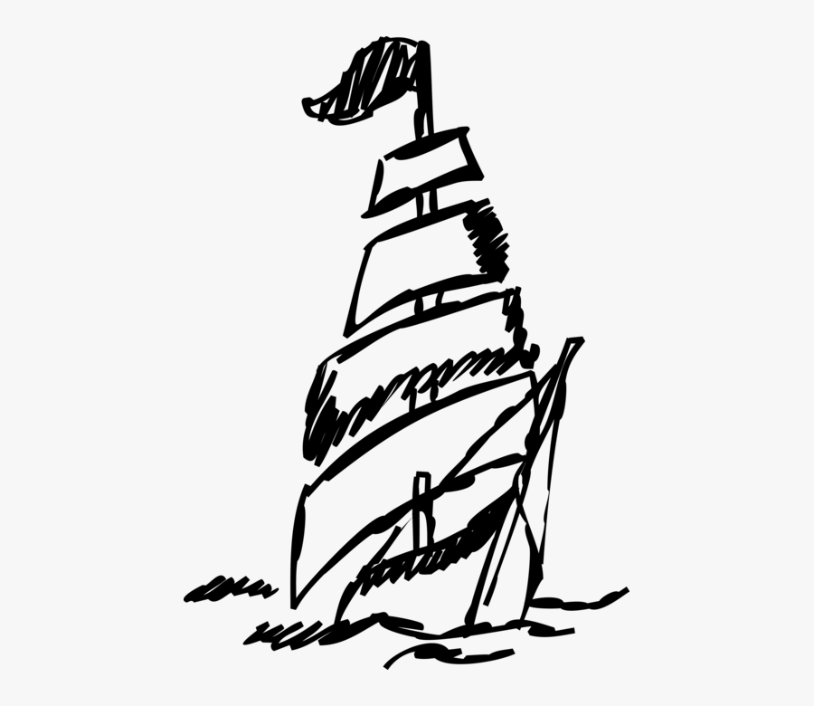 Clipper Sailing Ship Vessel - Sail Vector Png , Free Transparent ...
