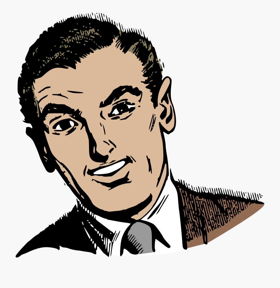 Happy Big Image Png - Retro Cartoon Man Png , Free Transparent Clipart ...