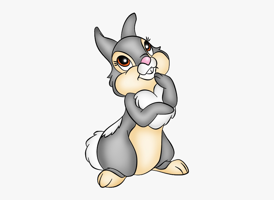 Cute Bunny Looking Up - Thumper Png , Free Transparent Clipart - ClipartKey