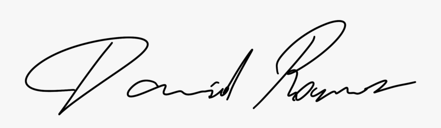 David Ramos - Calligraphy , Free Transparent Clipart - ClipartKey